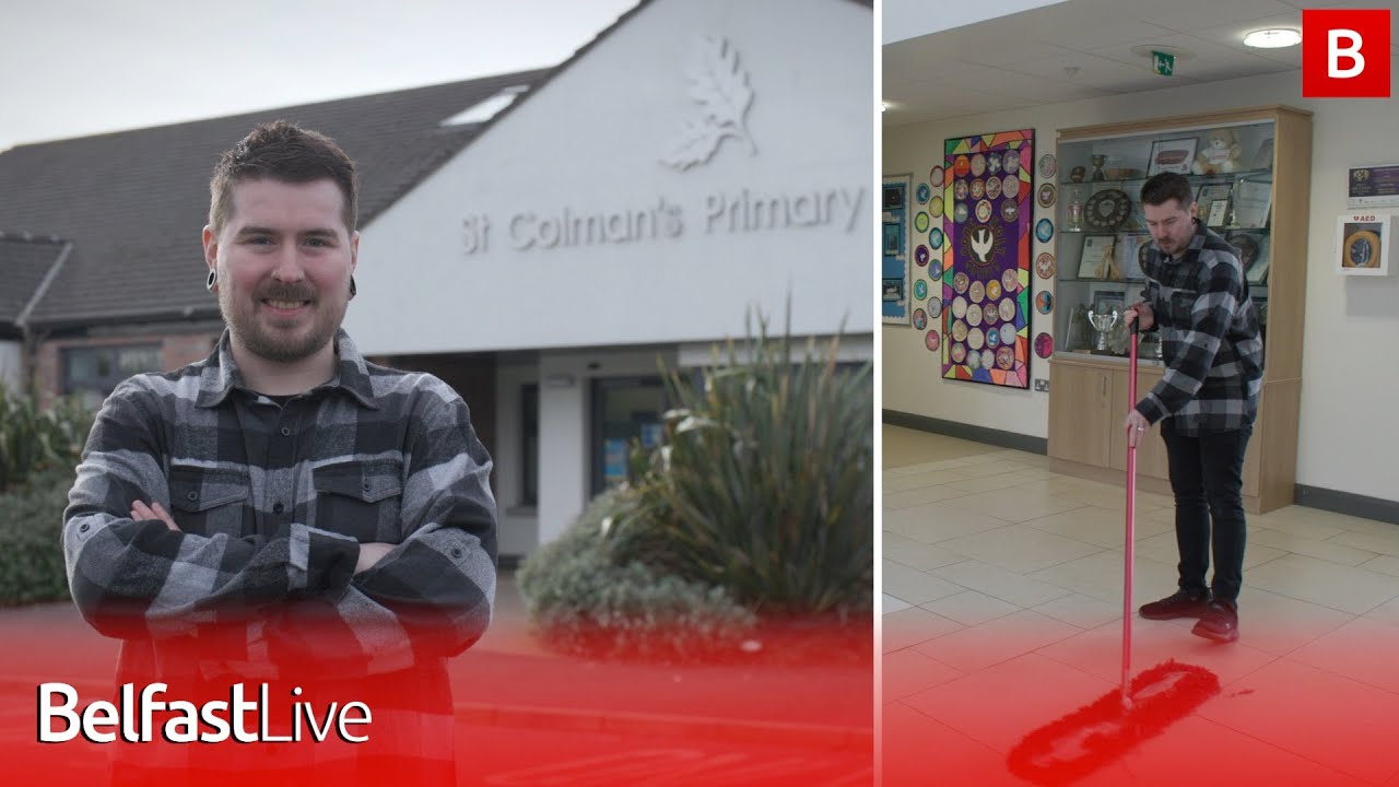 Primary school caretaker brings joy to pupils with weekly show - YouTube