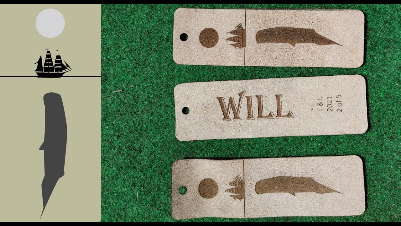Making Leather Bookmarks on the Glowforge - YouTube