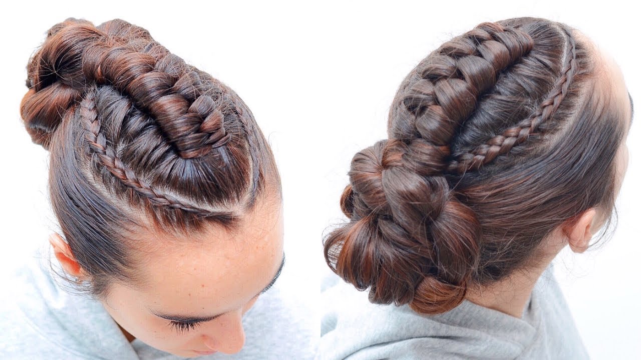 Infinity Braid With Cornrows - YouTube