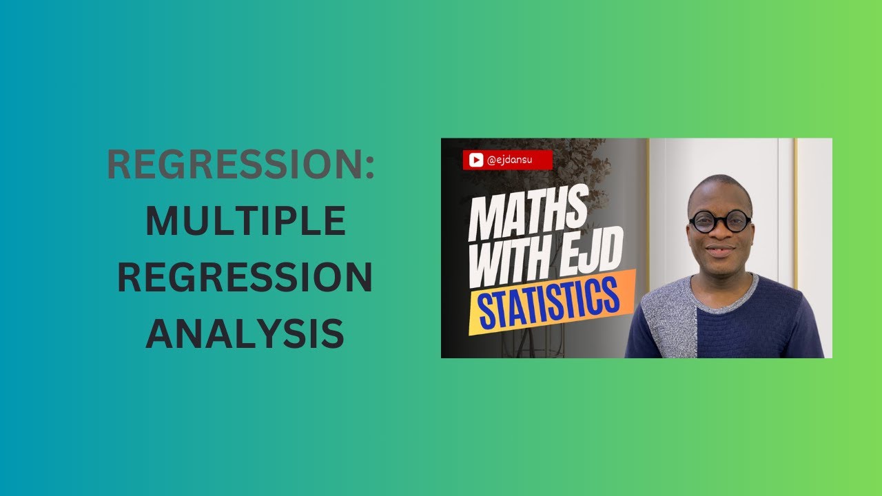 27. Multiple Regression Analysis - YouTube