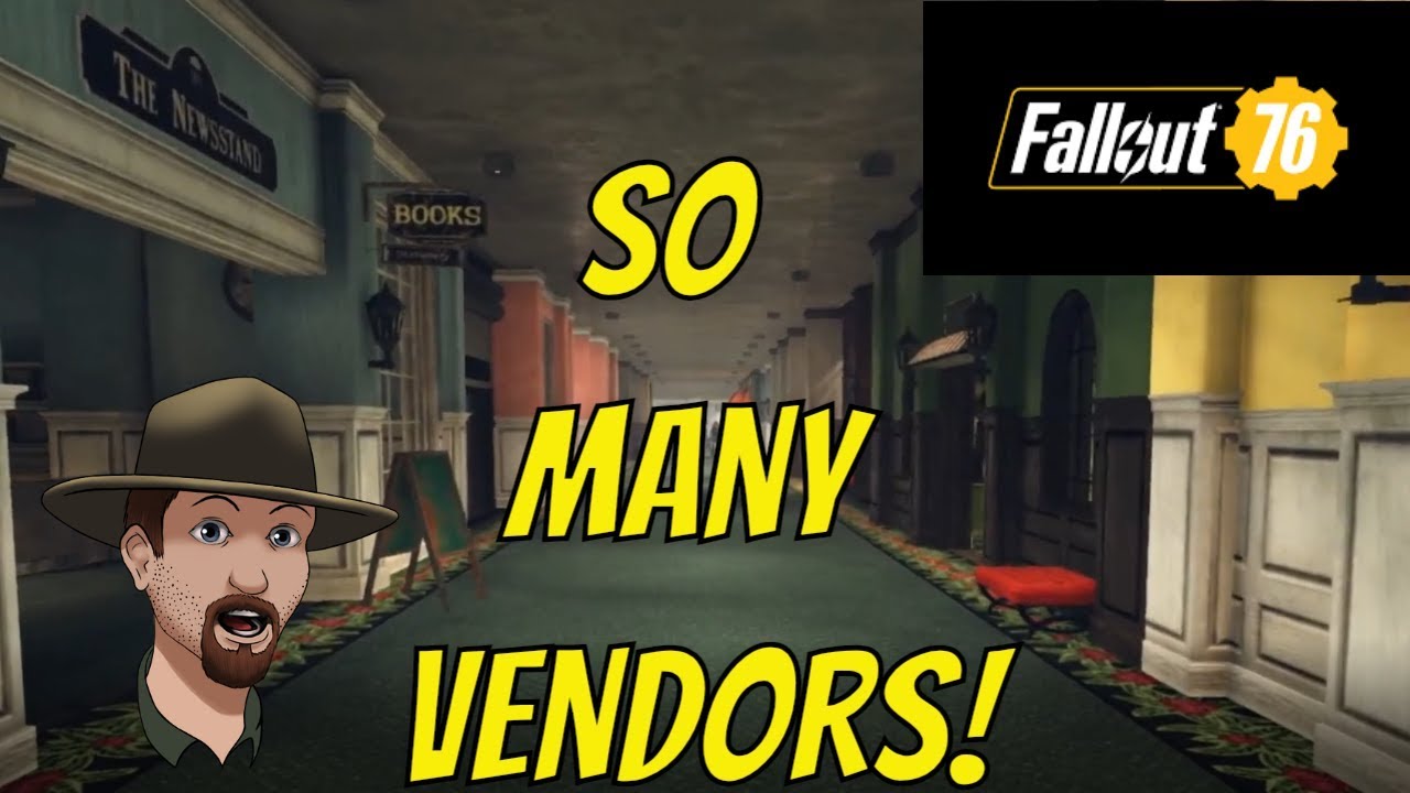 Fallout 76- Vendor Hub Shopping Spree! Thousands of Items to buy! - YouTube