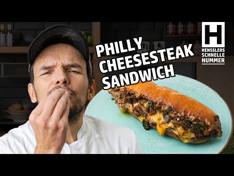 Quick Philly Cheesesteak Sandwich Recipe by Steffen Henssler