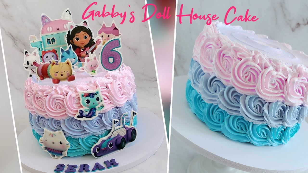 How to Make A Gabby's Doll House Cake - YouTube