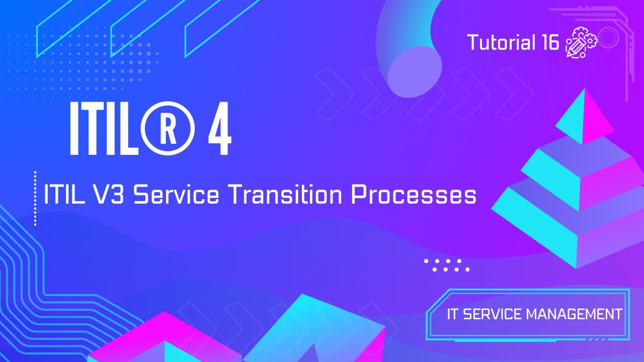 Tutorial 16 | ITIL Version 3 Service Transition Processes | ITIL ® 4 ...