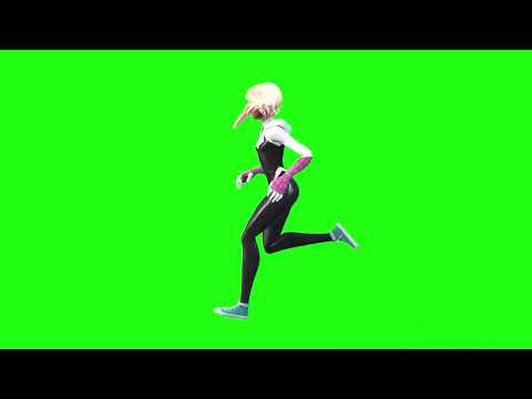 Spider Gwen Green Screen | Marvel's super heroine Green Screen