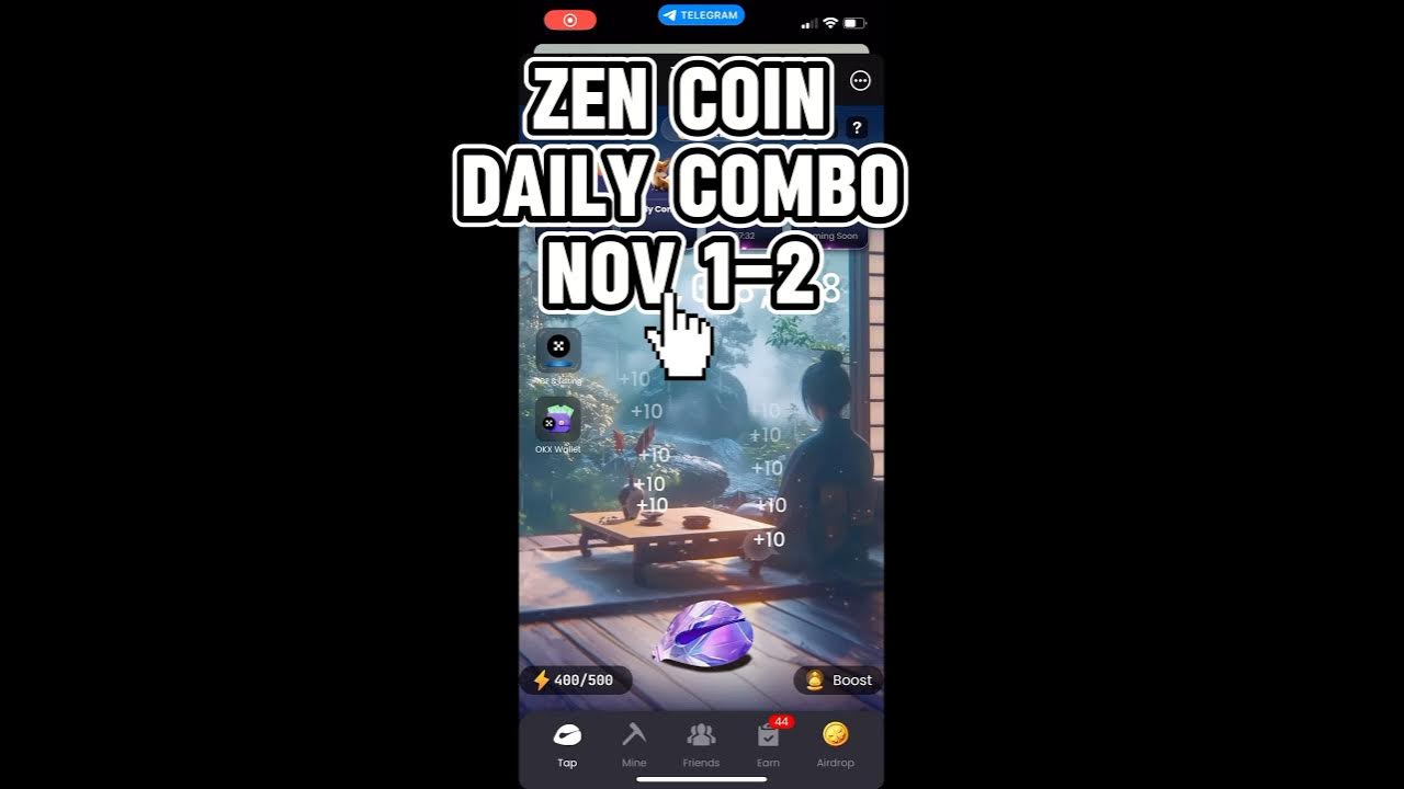 1 November 2024 Zen Coin Daily Combo Today #zencoindailycombo #zencoin - YouTube