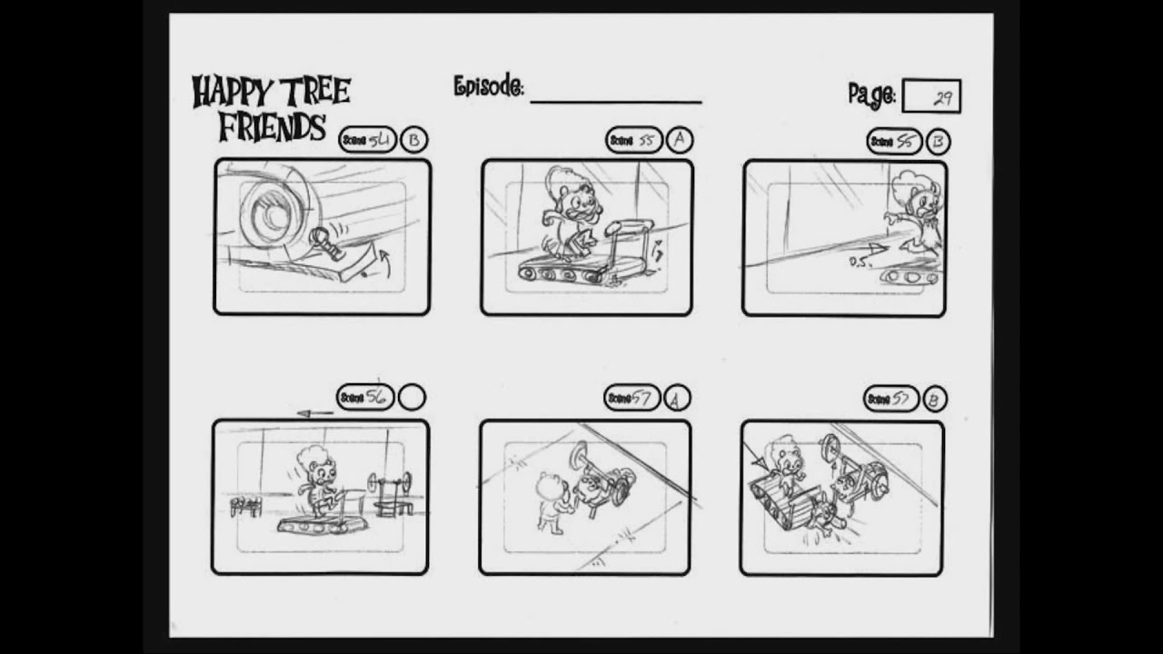 Happy Tree Friends TV Series Episode 2B - Ipso Fatso - Storyboards ...