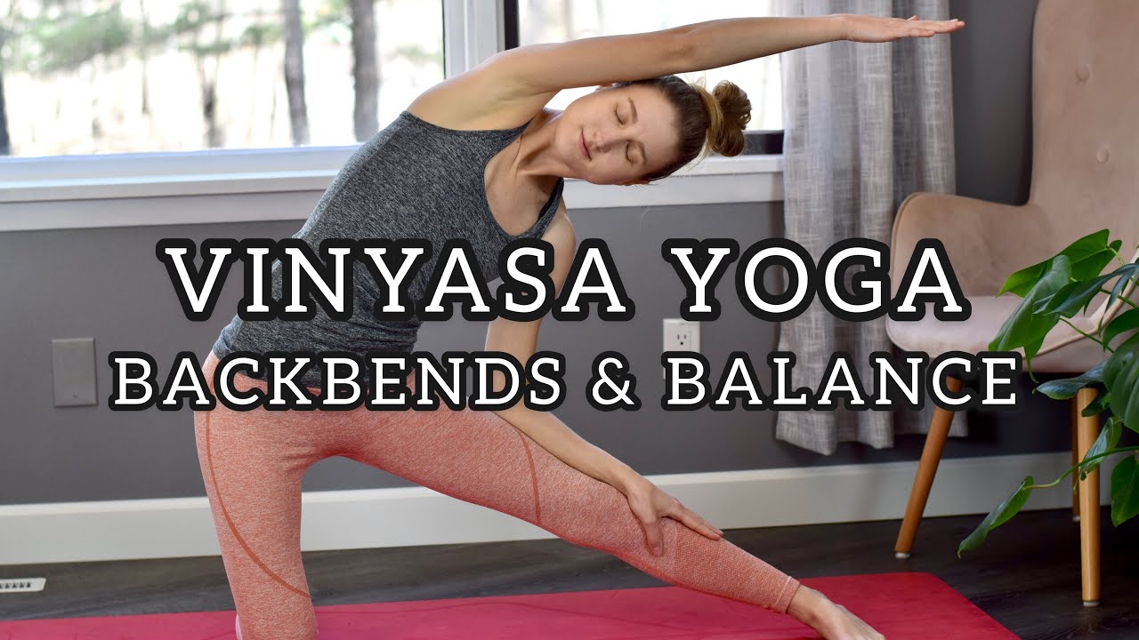 35-Minute Intermediate Vinyasa Yoga Flow | Backbends and Balancing ...