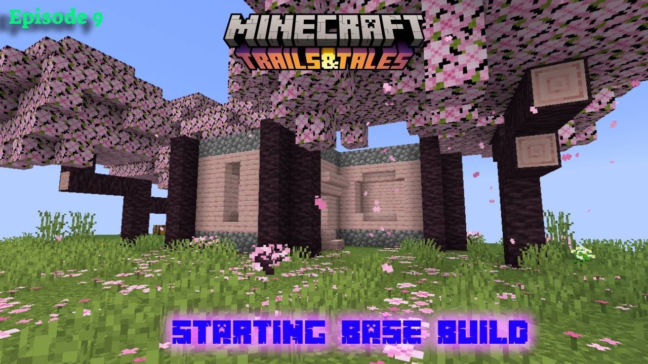 Starting Base Build || Minecraft Vanilla Gameplay || Minecraft Trails ...