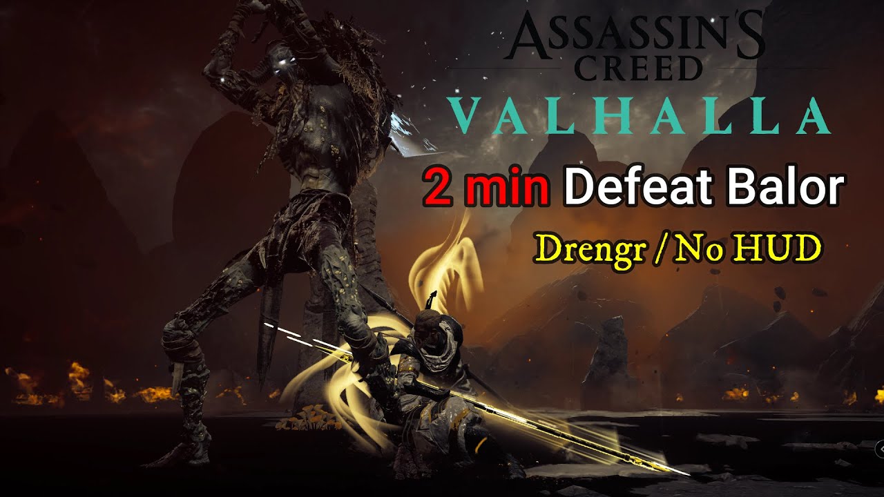 Balor Boss Fight AC Valhalla Wrath of the Druids/ 2 MIN defeat Balor No ...
