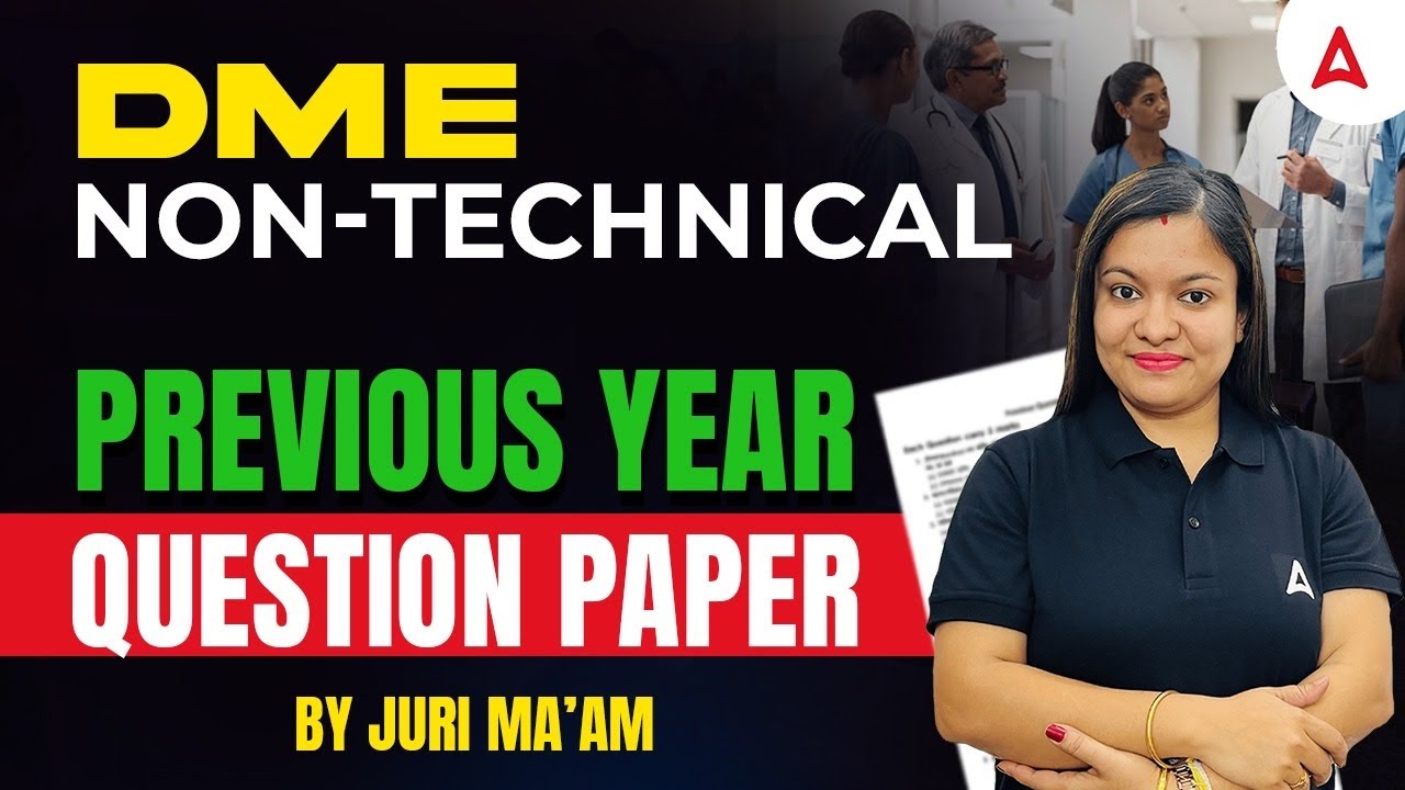 Dme Non Technical Previous Year Question Paper | Dme Non Technical ...