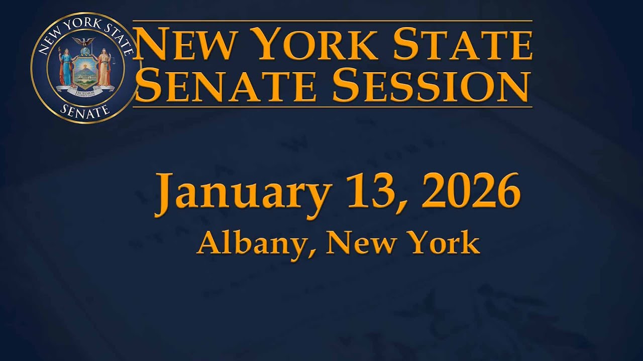 New York State Senate Session - 01/13/2026 - YouTube