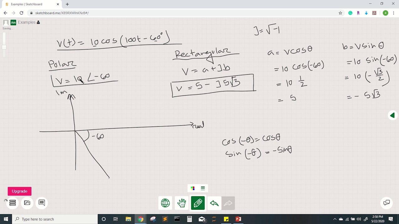 Electrical Phasors, Examples and Operations - YouTube