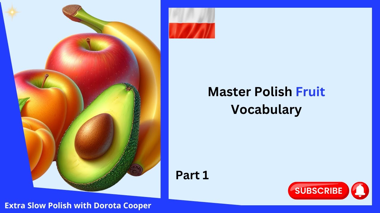 Polish Flashcard Frenzy: Fruit Edition – Part 1 - YouTube