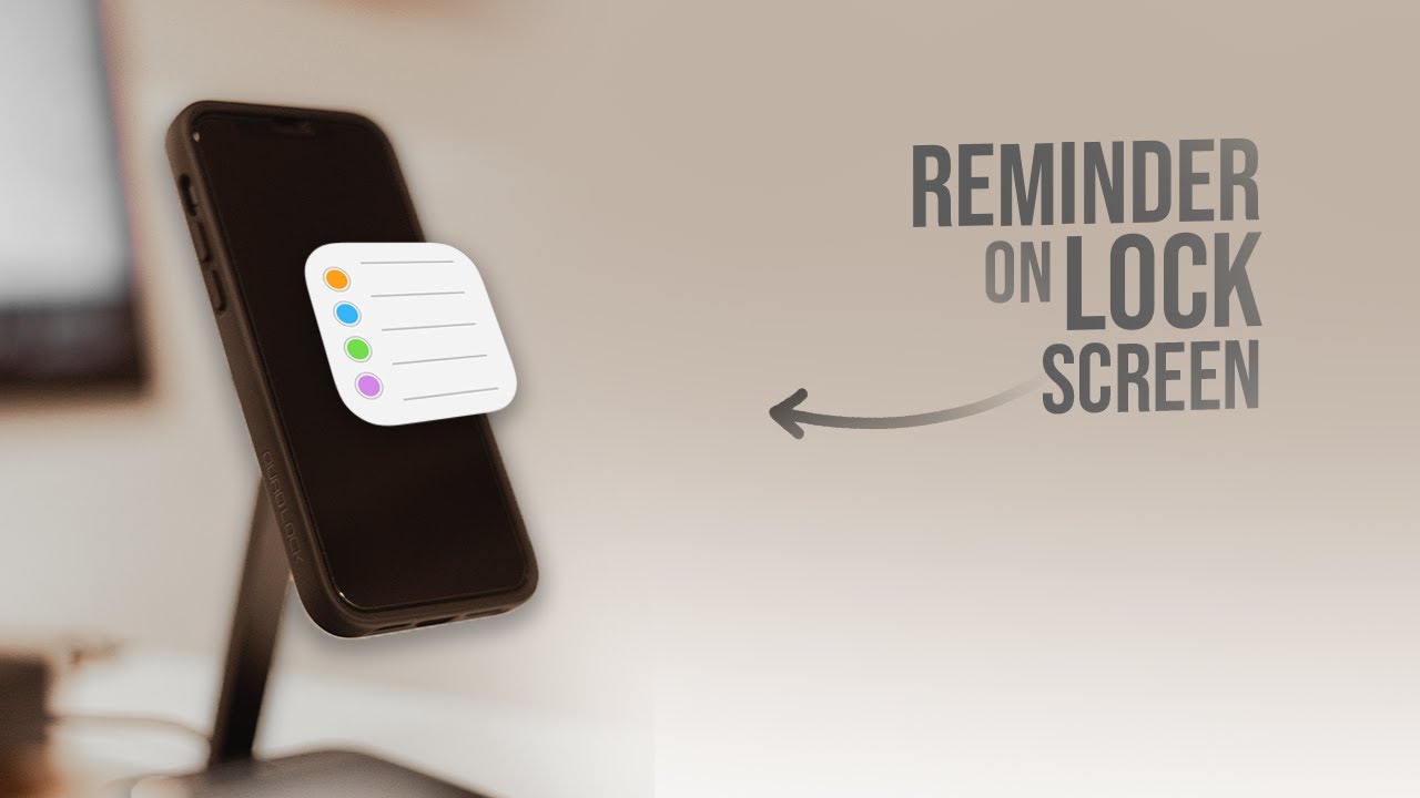 How to Add Reminder Widget on iPhone Lock Screen (tutorial) - YouTube