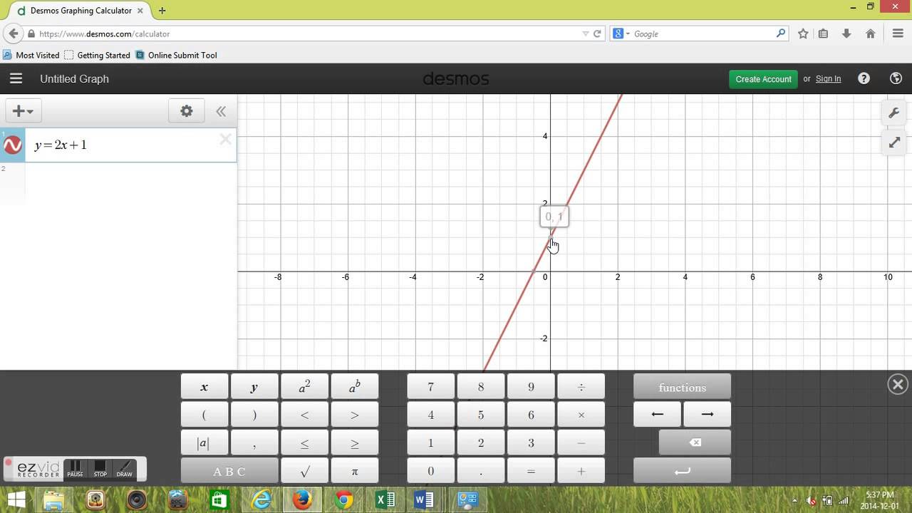 How to use Desmos - YouTube