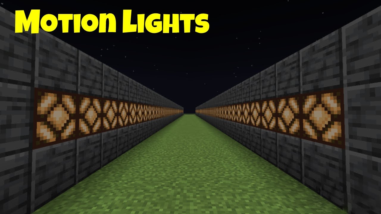 How to Make MOTION SENSOR LIGHTS in Minecraft | Part-2 - YouTube