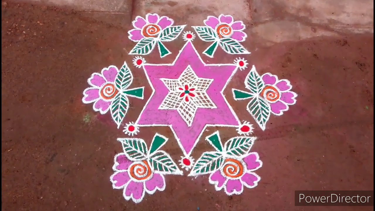Beautiful Friday rangoli design - YouTube