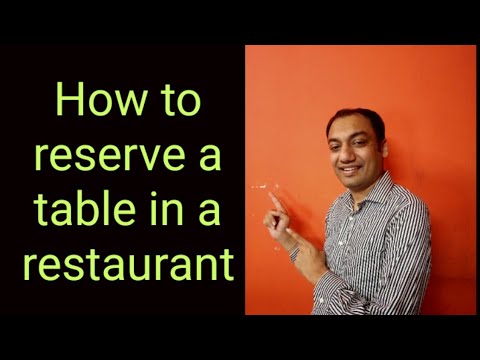 How you can reserve a table in a restaurant from your phone. - YouTube