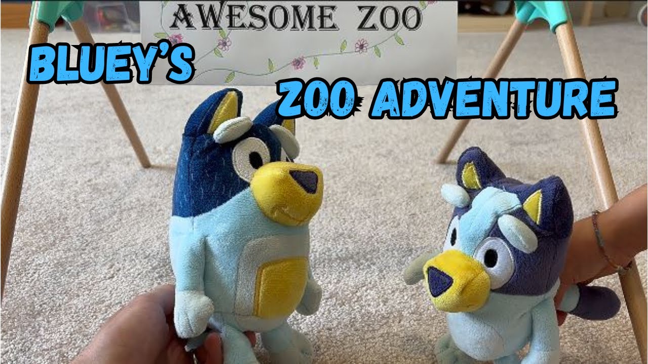 Bluey Zoo Adventure. A toy learning video for kids. - YouTube