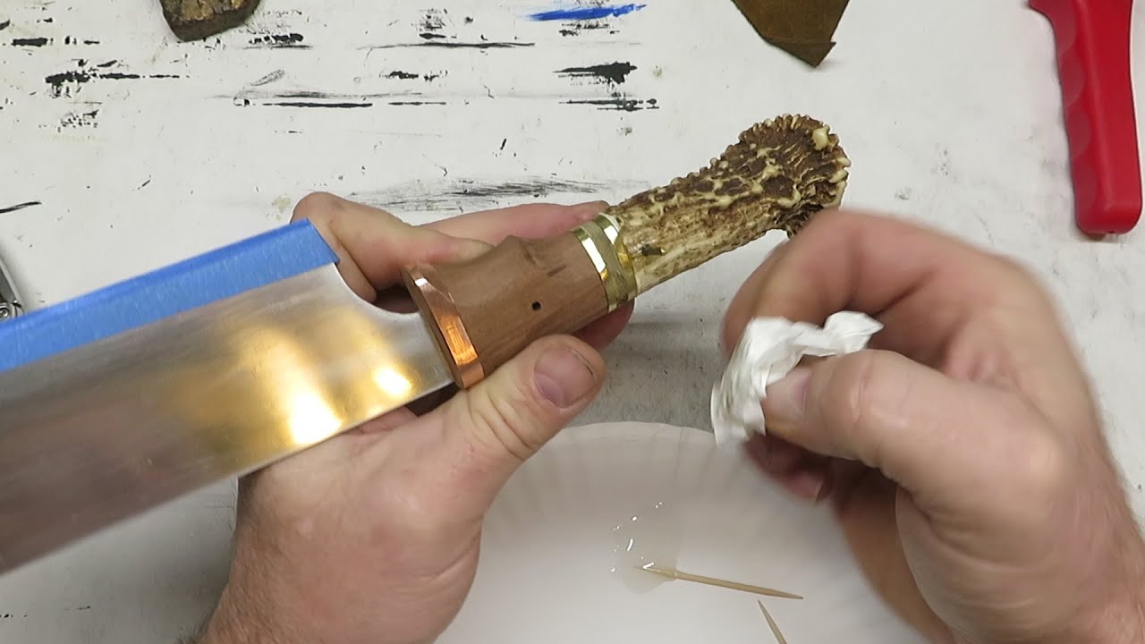 custom chef's cutlery handle build part 2 - YouTube