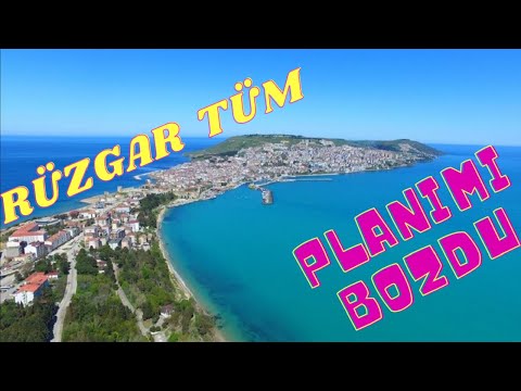 RÜZGAR BÜTÜN PLANIMI BOZDU SİNOP'TA BİSİKLET SÜRMEKMİ?? #BisikletVlog1