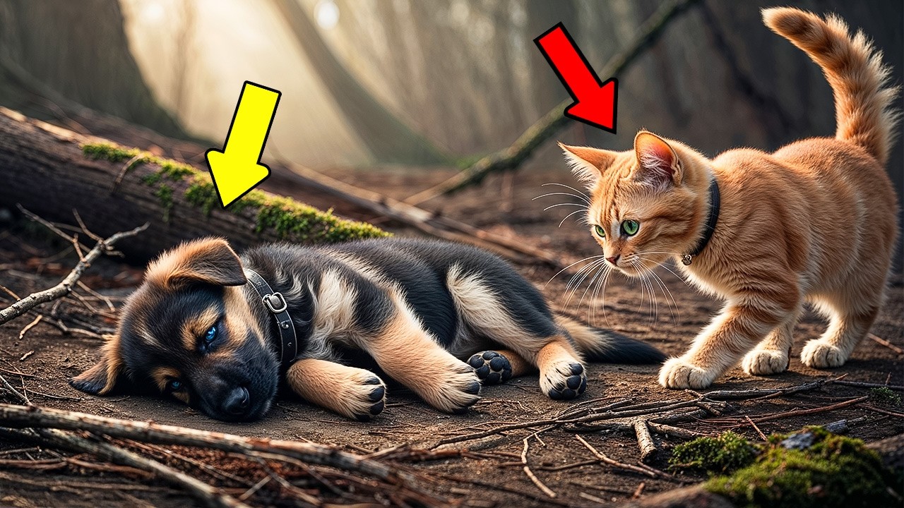 They Left A Dead German Shepherd Puppy At A Campout, But A Stray Cat ...