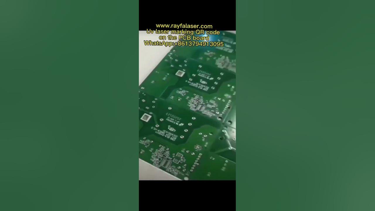 UV laser marking QR code on the PCB board - YouTube