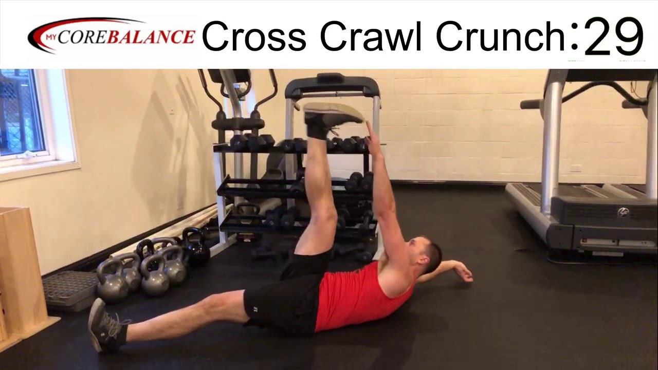 Cross Crawl Crunches - Great Abs Exercise | Chris Janke-Bueno - YouTube