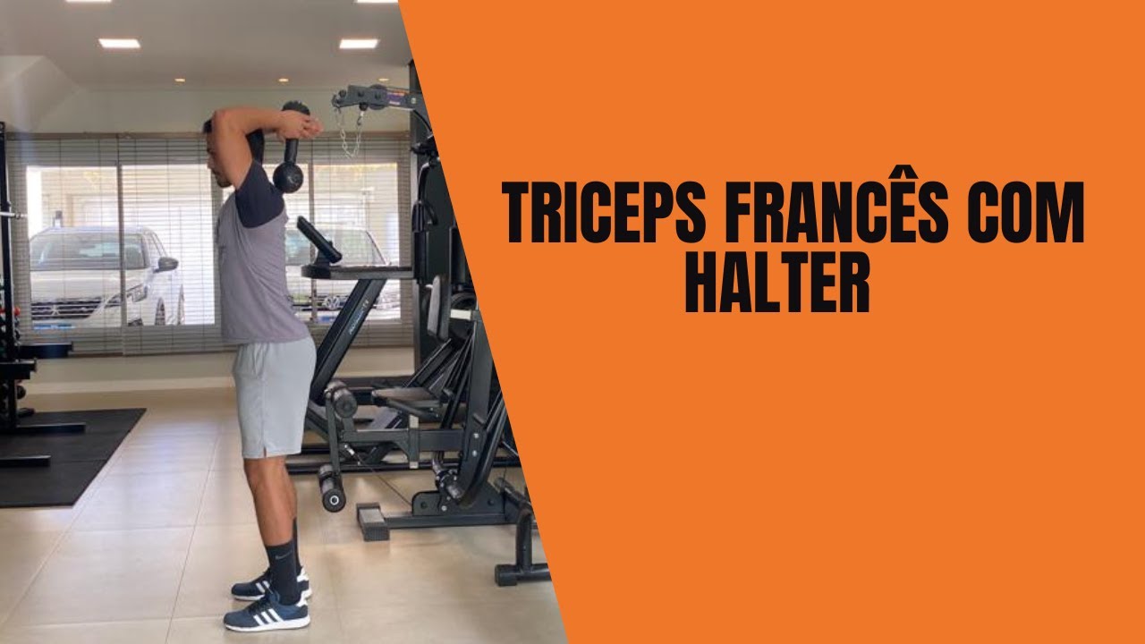 TRICEPS FRANCÊS COM HALTER - execução correta - YouTube