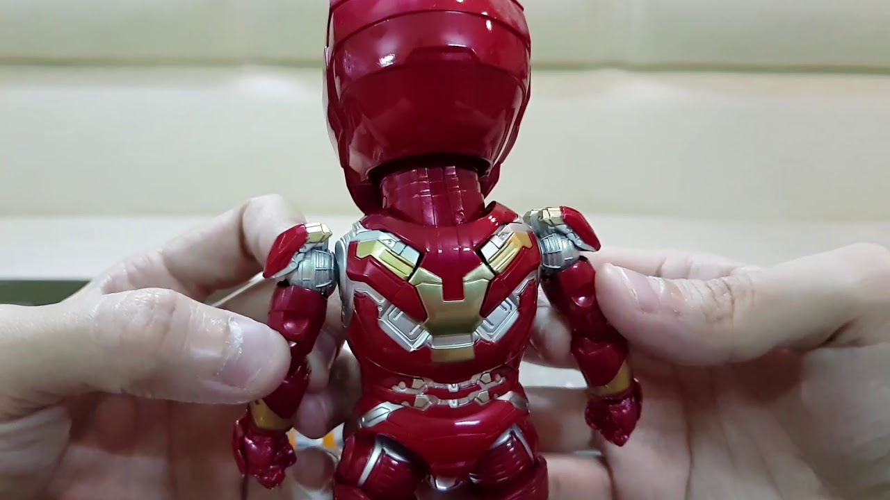 Review Iron Man Mark 43 Kids logic Egg Attack Beast Kingdom - YouTube