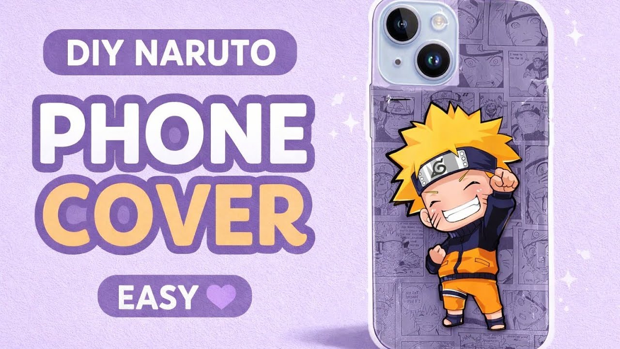 DIY Naruto Inspired Phone Cover | Easy Anime Phone Case Design # ...
