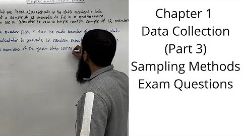Edexcel Statistics Year 1 - Chapter 1 Data Collection - YouTube