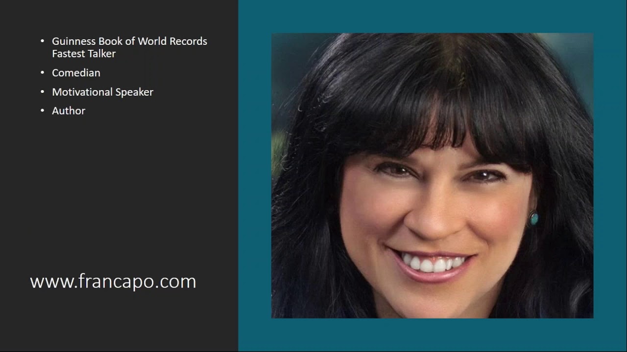 A Quick Look At Humor With Fast Talker Fran Capo - YouTube