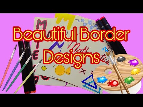 Beautiful Border Designs||Unique Border Designs|| Front Page Designs ...