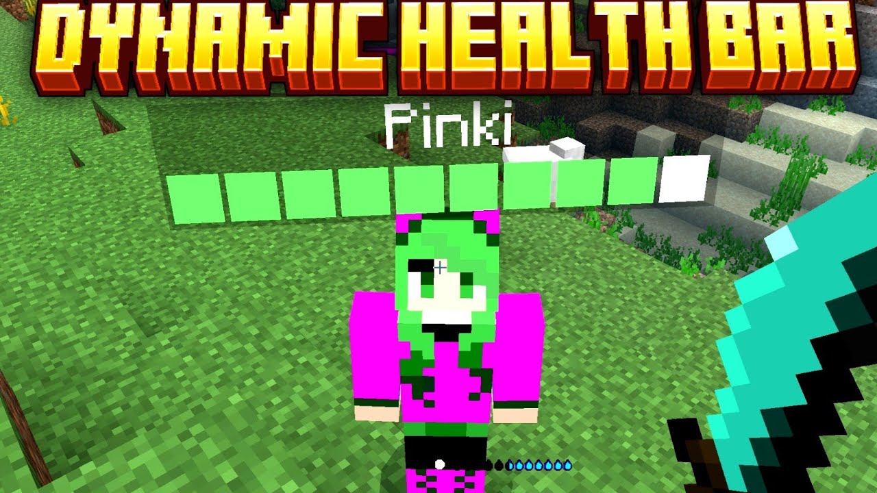 🔥 Dynamic Health Bar For MCPE/Bedrock 1.21.50/51| Made By Me ...