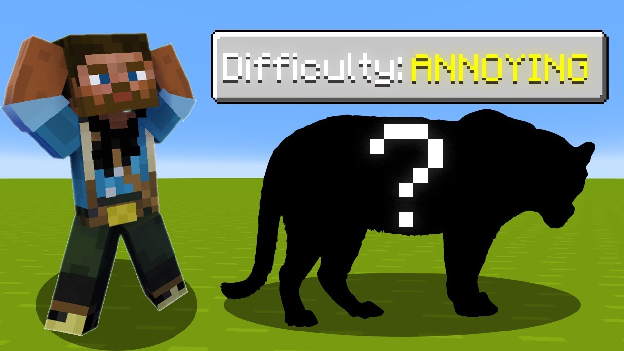 Minecraft BUT the DIFFICULTY is ANNOYING... - YouTube