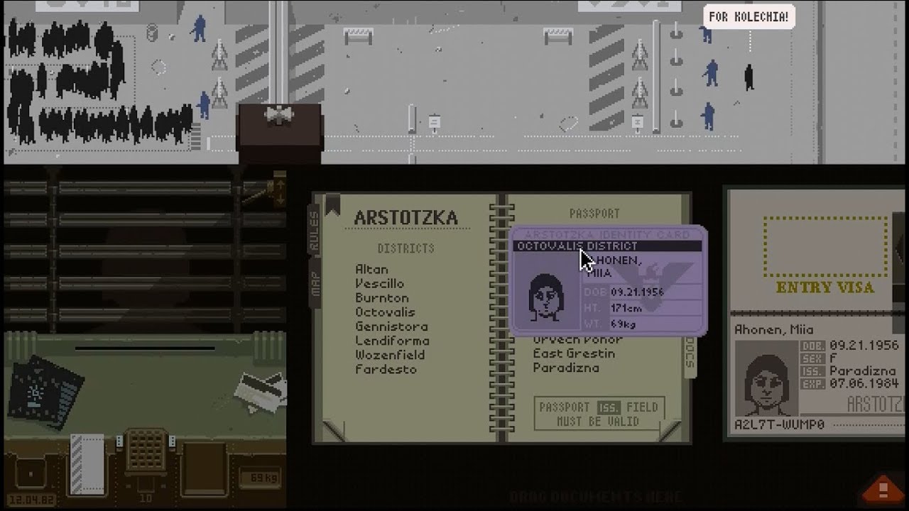 FOR KOLECHIA! | Papers, Please #6 - YouTube