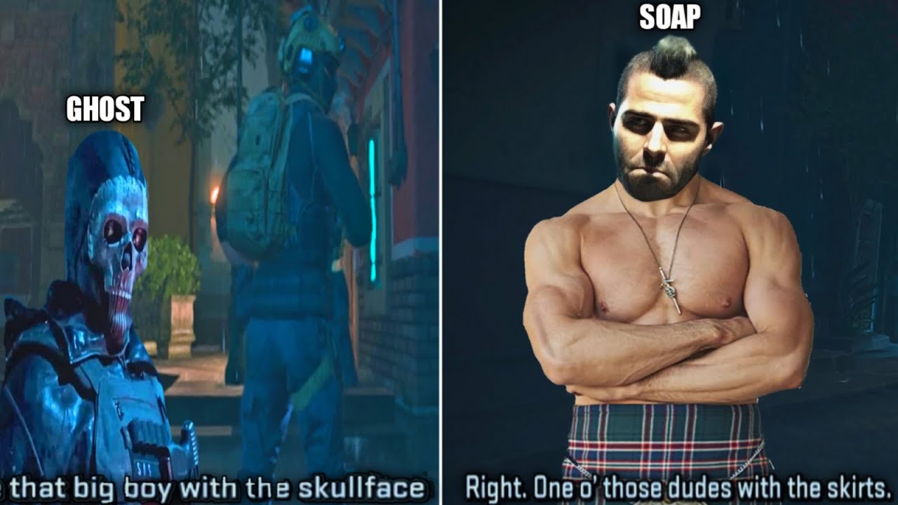 Everytime NPCs talk about Soap and Ghost in COD: Modern Warfare History ...
