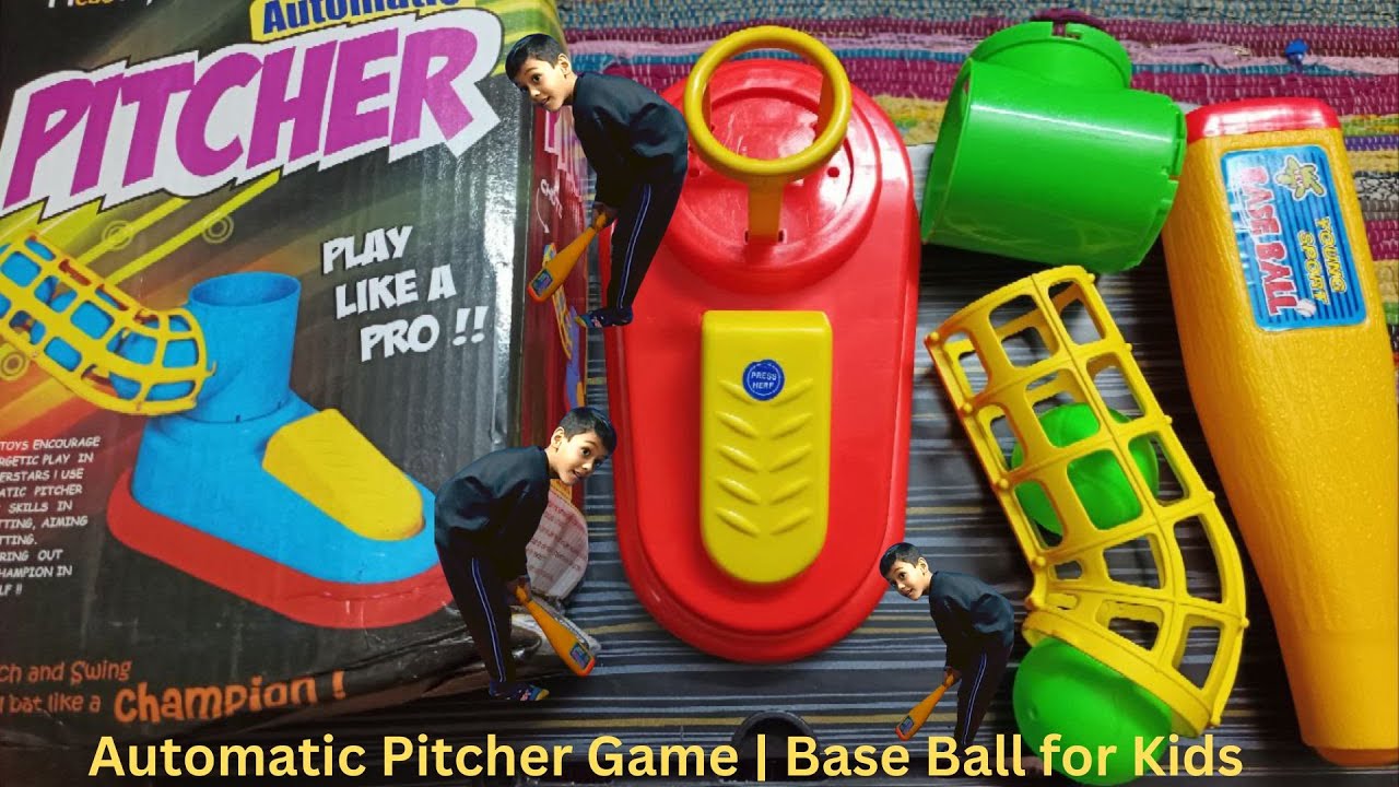 Automatic Pitcher Game | Base Ball for Kids | Best Cricket Game ...