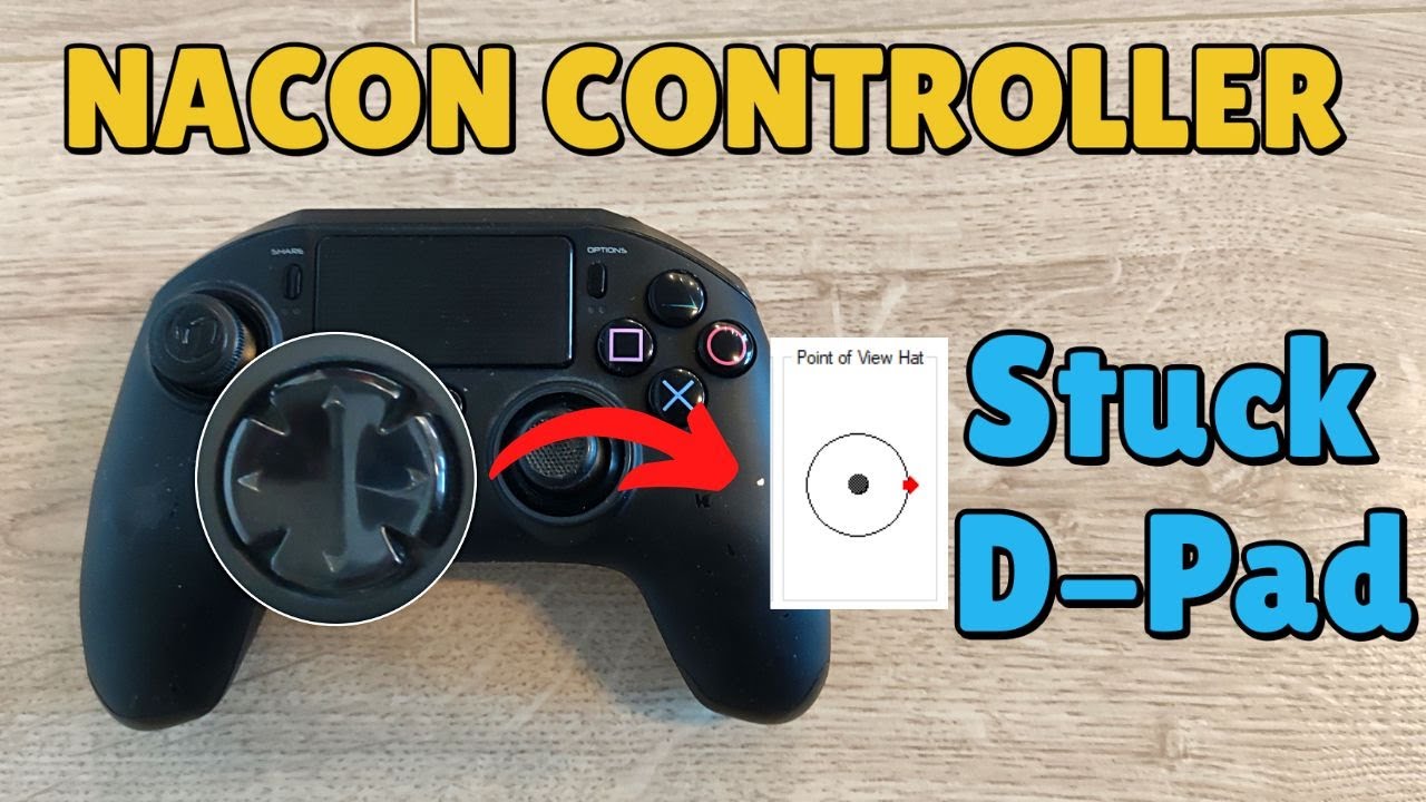 Fixing a stuck D-pad button on Nacon pro 2 controller - YouTube