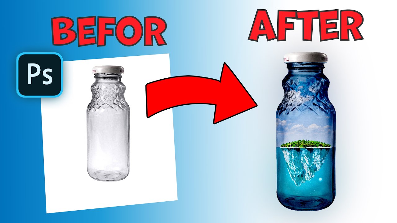 Photo Manipulation in Photoshop 2023 | Nature in Glass Photo ...