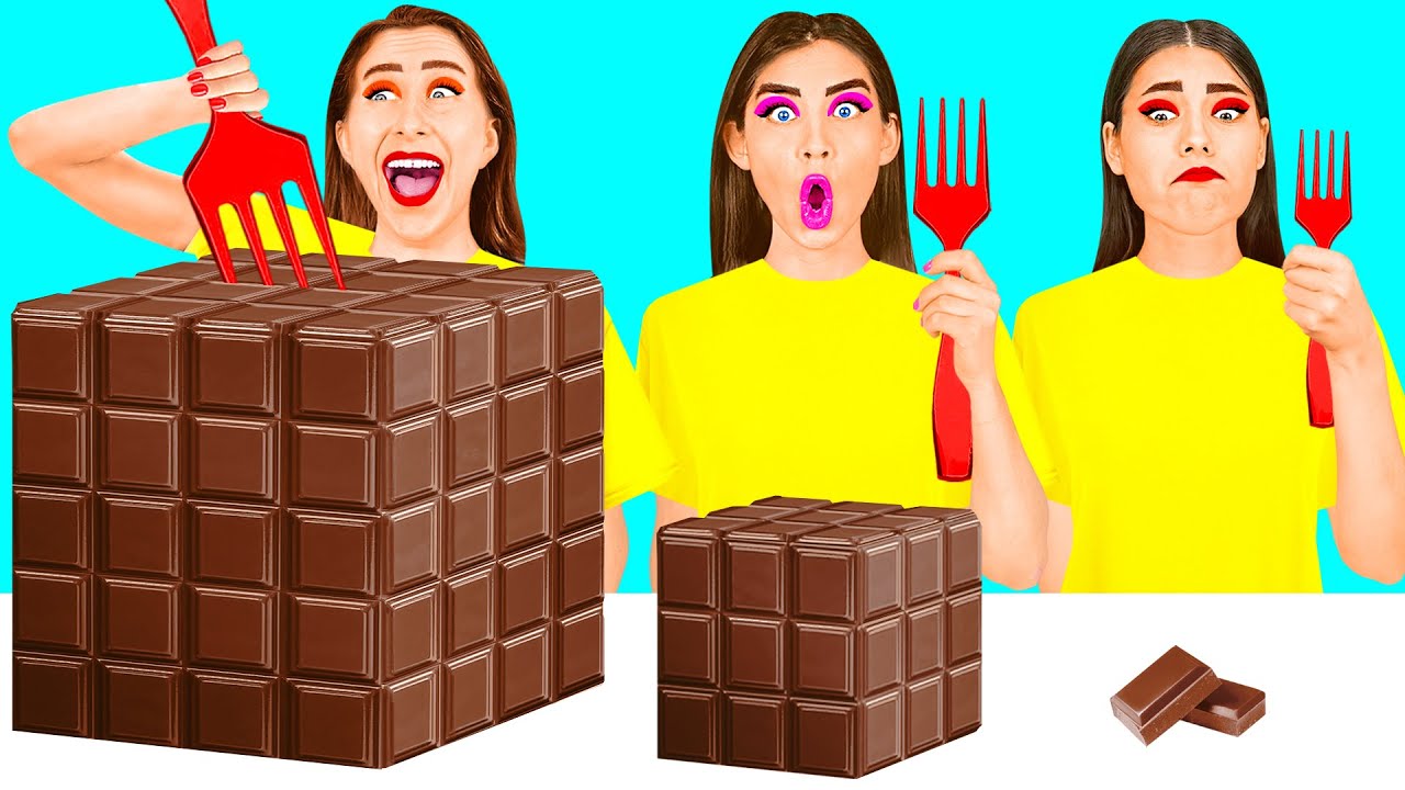 Big, Medium and Small Plate Challenge | Funny Food Situations by ...