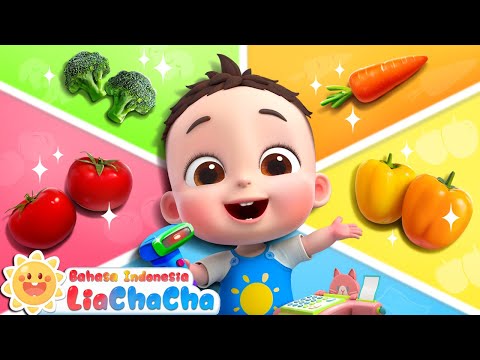 Supermarket Sayuran ChaCha | Sayuran Berwarna | Lagu Anak-anak | LiaChaCha Bahasa Indonesia