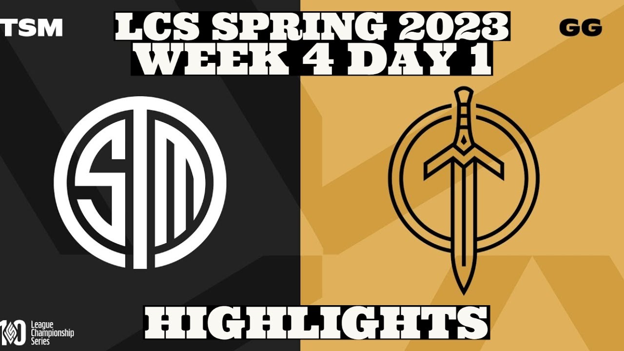 TSM VS GG | LCS Highlights Week 4 Day 1 | LCS Spring 2023 | by Pro Esports Highlights - YouTube