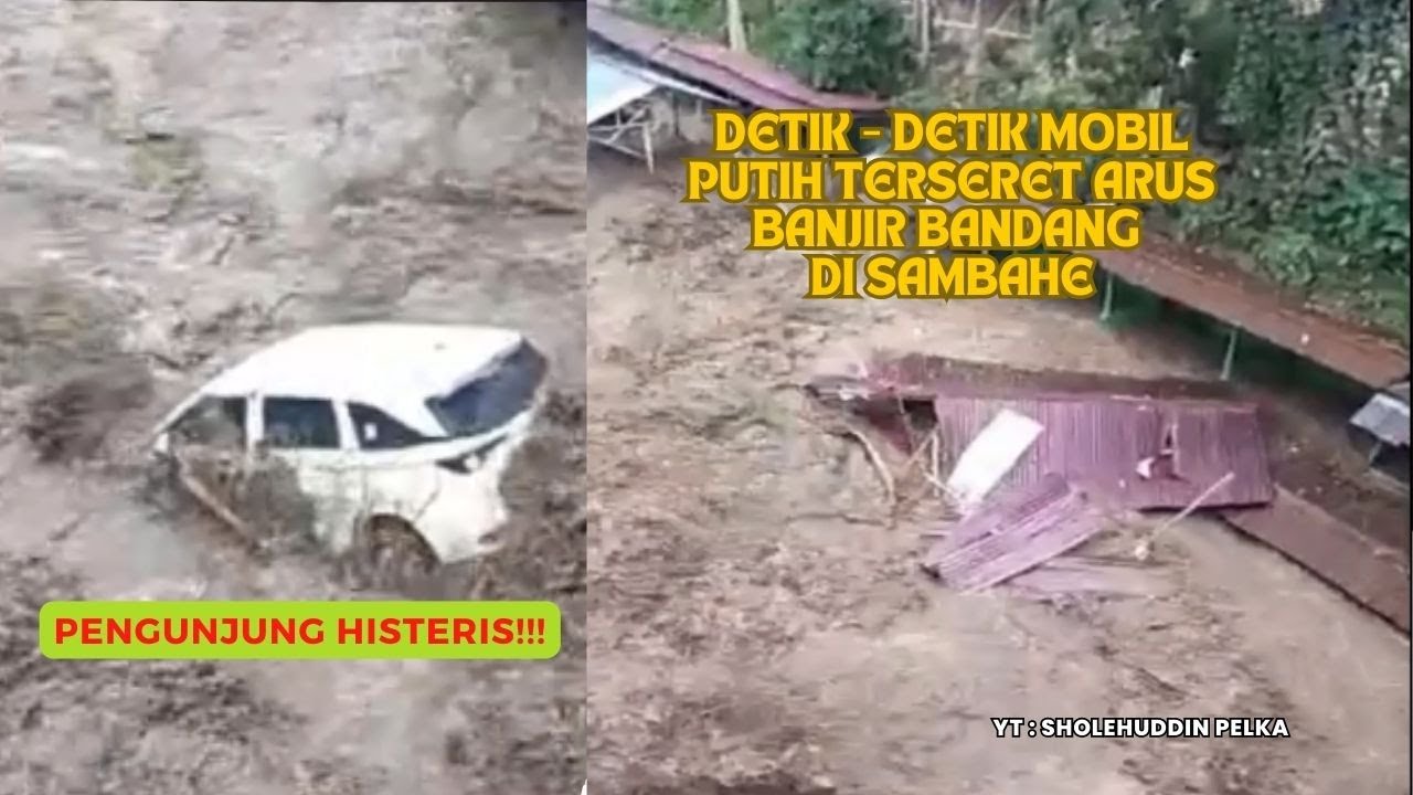 DETIK - DETIK BANJIR BANDANG HANYUTKAN MOBIL DAN PONDOK WISATA PEMANDIAN SEMBAHE, SUMUT!!! - YouTube