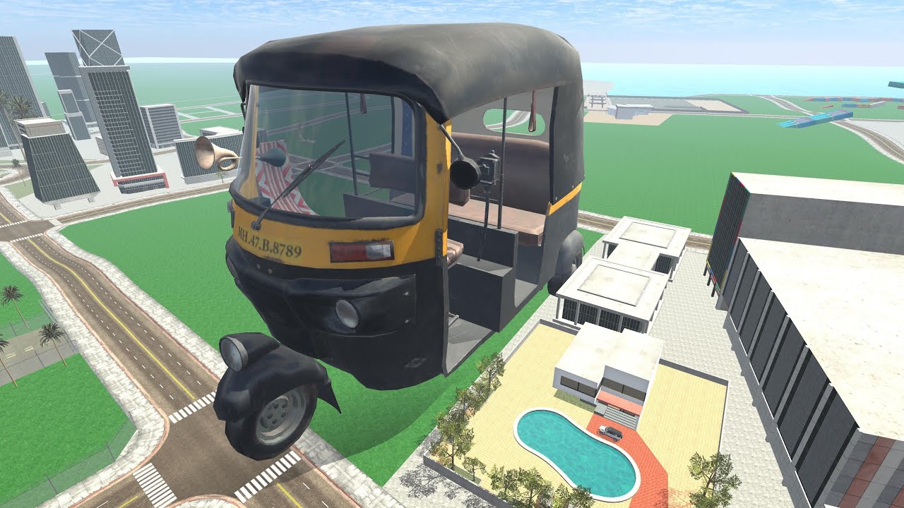 Franklin Found Giant Auto Rickshaw - INDIAN BIKES DRIVING 3D - YouTube