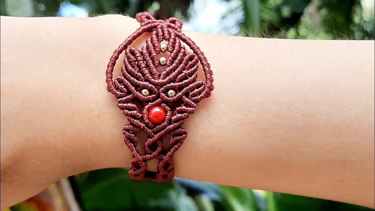 #17 Macrame bracelet tutorial: 🐉"Dragon face"/ Hướng dẫn thắt vòng tay macrame. - YouTube