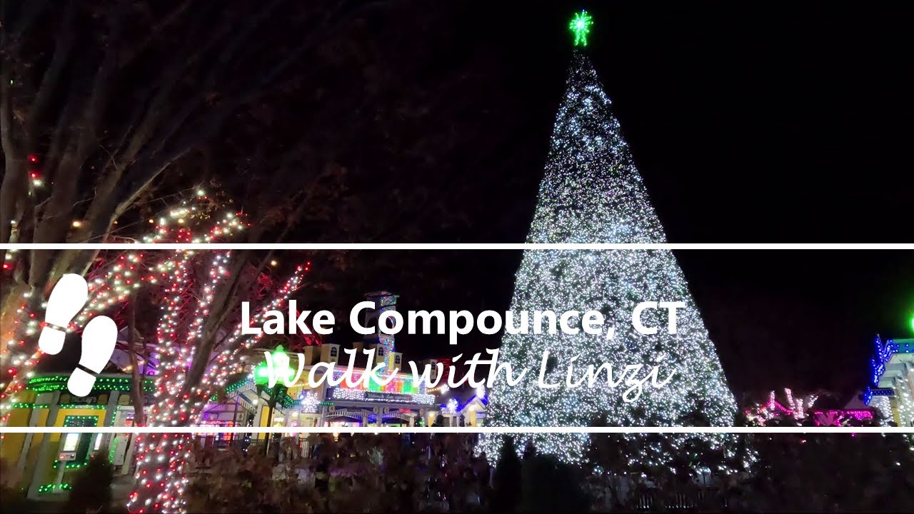 Walk with me at Lake Compounce, Bristol, Connecticut, Holiday Lights ...