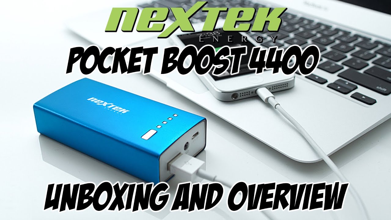 Nextek Energy - Pocket Boost 4400 External Battery - Unboxing and ...